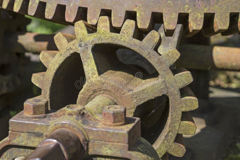 Rusty gears stock photo. Image of close, iron, transmission - 32867734