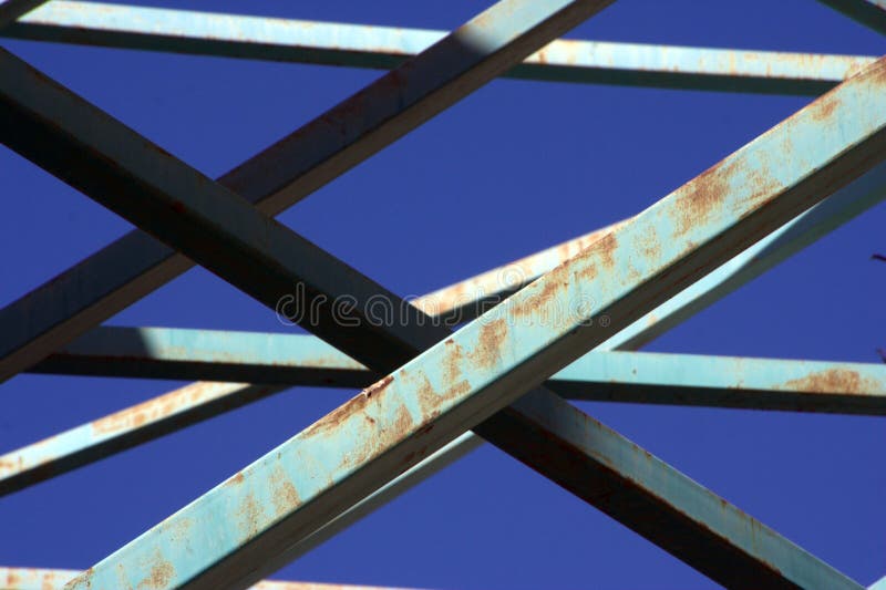 Rusty girders stock photo. Image of heavy, development - 35808076