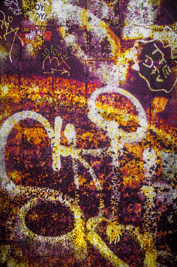 Rusty Graffiti stock photo. Image of drawings, material - 66731924