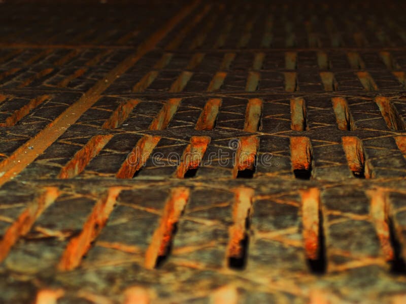 Rusty grate stock image. Image of corrosion, grid, floor - 12027827