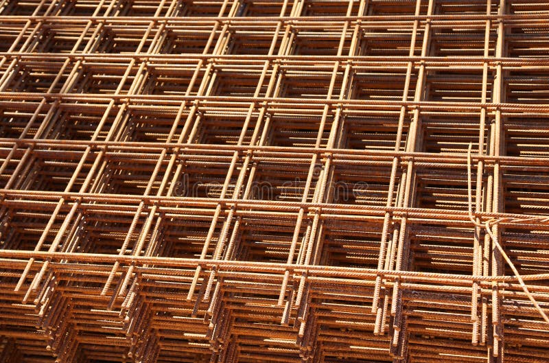 Rusty Gratings on a Construction Site Stock Photo - Image of ...