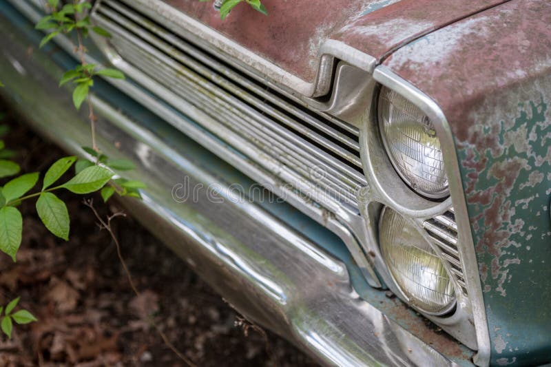 Rusty green car stock photo. Image of green, broken, antique - 91972698