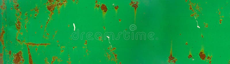 Rusty Green Painted Peeled Metal Wall Texture Background, with Space ...