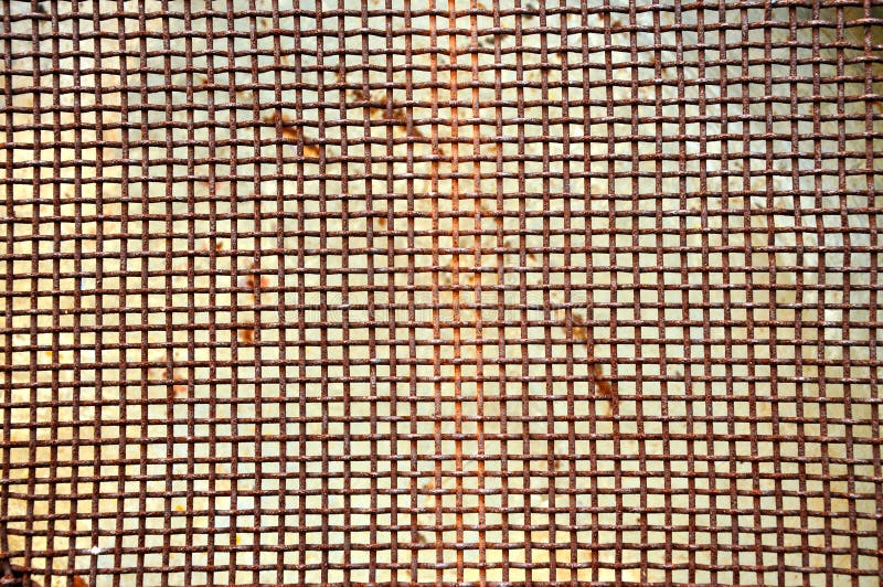 Rusty grid iron screen stock photo. Image of corrosion - 39553722