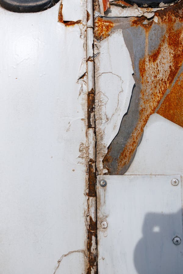 Rust in the Center Next To the Paint. Rust Texture in the Center of the ...