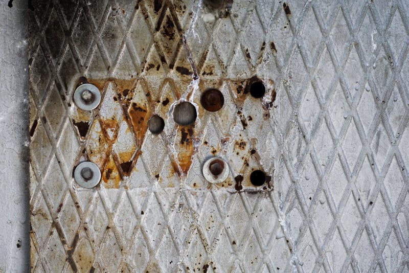 Rusty Grunge Metal Street Texture Photo Set. Stock Image - Image of ...