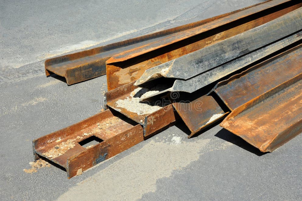 Rusty H-shape beam stock image. Image of material, beam - 322642865