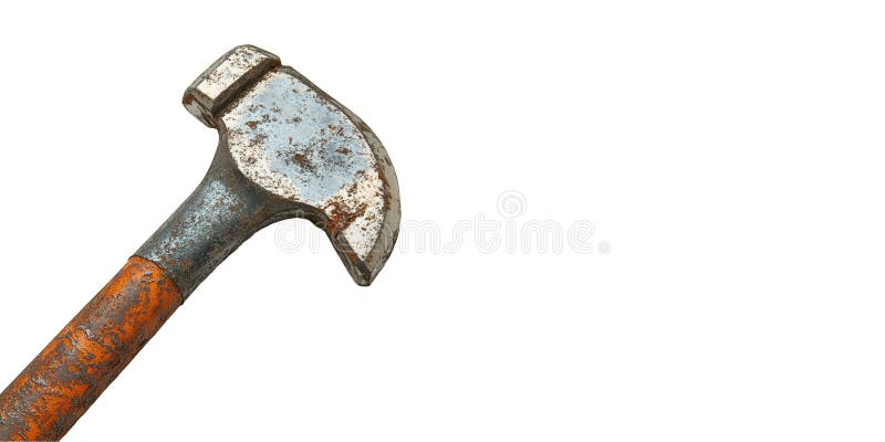 Rusty Hammer Isolated on Transparent Background. Stock Photo - Image of ...