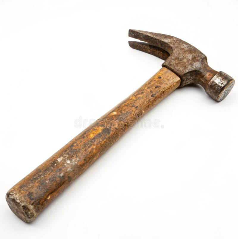 Rusty hammer stock illustration. Illustration of damaged - 357642346