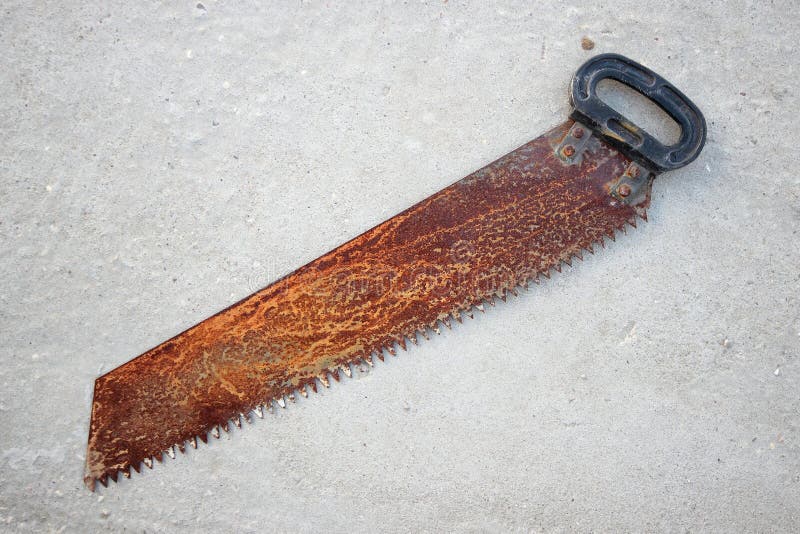 Rusty Hand Saw stock photo. Image of construct, blade - 67725162