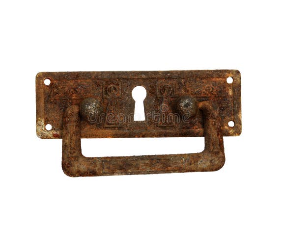 Rusty Handle from an Old Chest Stock Image - Image of strength, handle ...