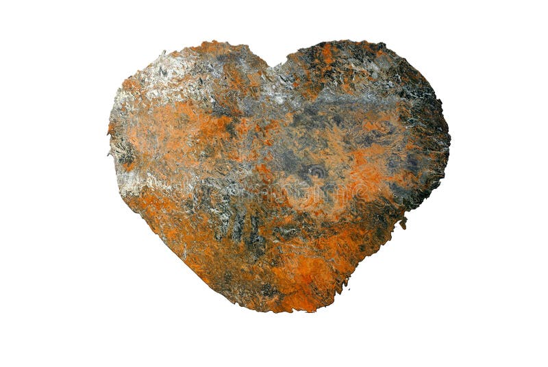 Rusty Heart Logo Background Stock Illustration - Illustration of ...