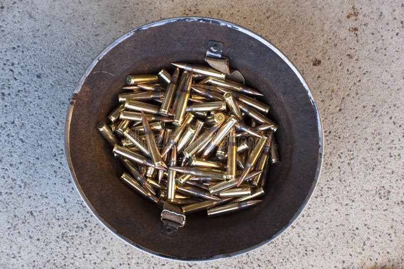 Rusty helmet bullets stock photo. Image of ammo, lines - 31606558
