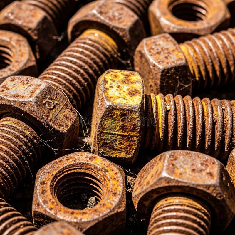 Rusty Hexagonal Bolts Stock Illustrations – 60 Rusty Hexagonal Bolts ...