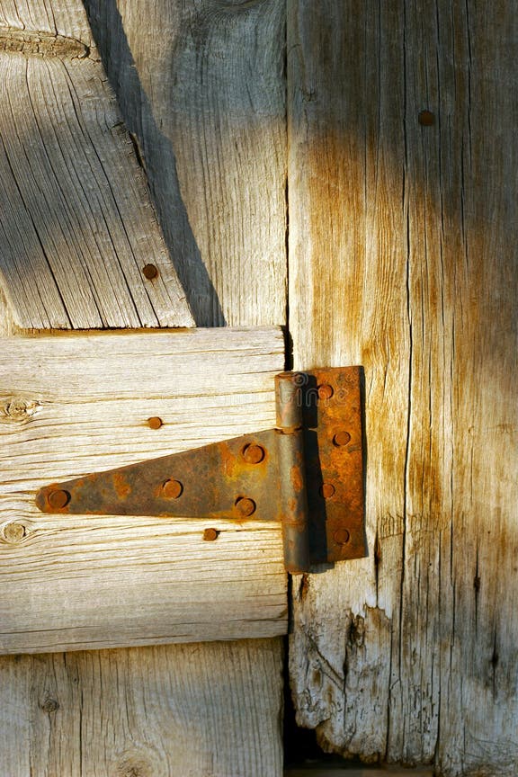 Rusty hinge stock image. Image of rusting, planks, antique - 1179207