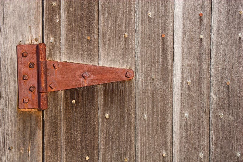 Rusty Hinge stock photo. Image of close, texture, nails - 2246610