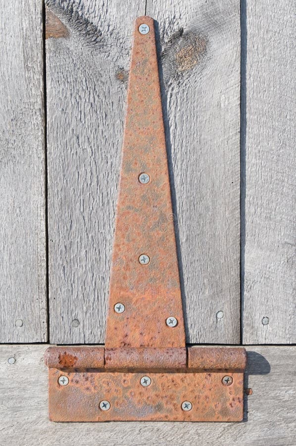 Rusty hinge stock photo. Image of closeup, board, rust - 7912954