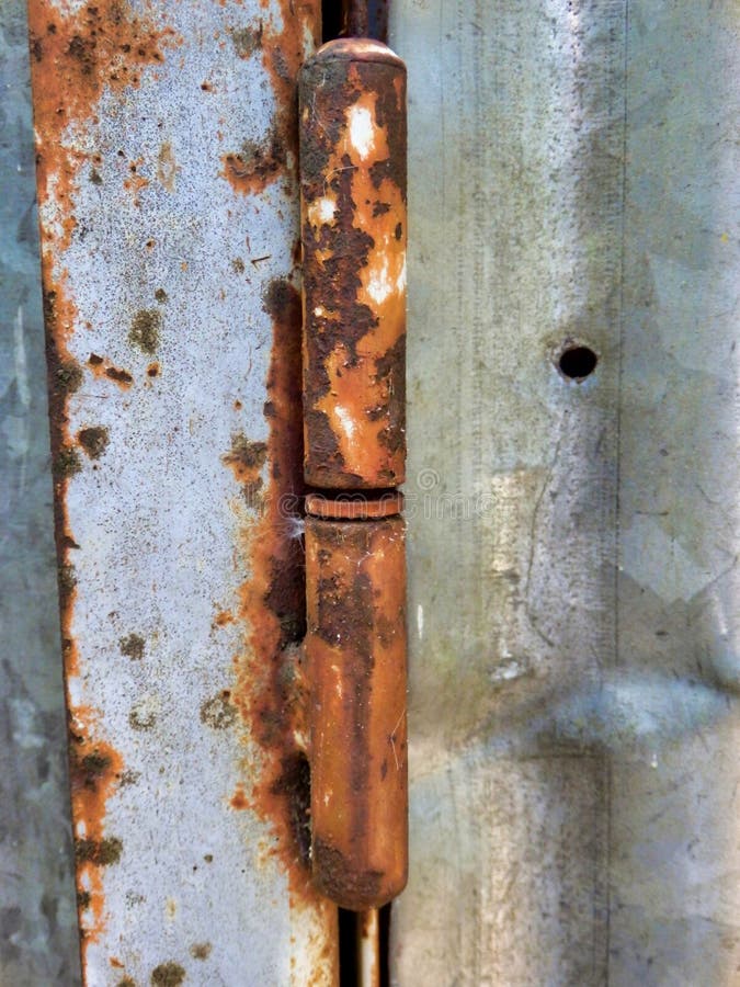Rusty Hinge stock photo. Image of building, entrance - 280210594