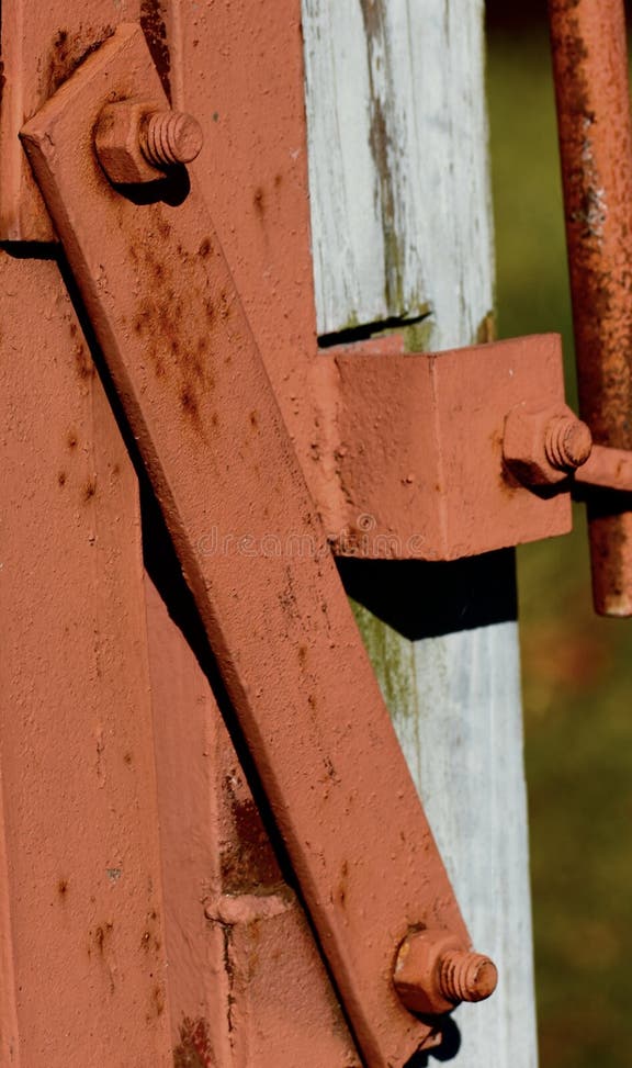 Rusty hinge stock image. Image of bolt, rusty, hinge - 235138317