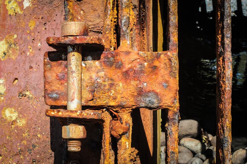 Rusty hinge stock photo. Image of metal, orange, grundge - 38735568
