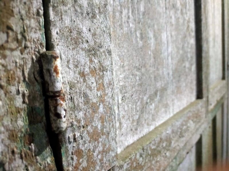 Rusty Hinges on Rotting Wooden Windows Stock Image - Image of weathered ...