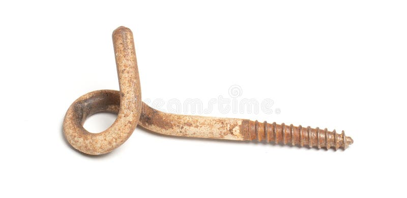 Rusty Hook for Hanging Something in the Ceiling, Close-up Stock Image ...