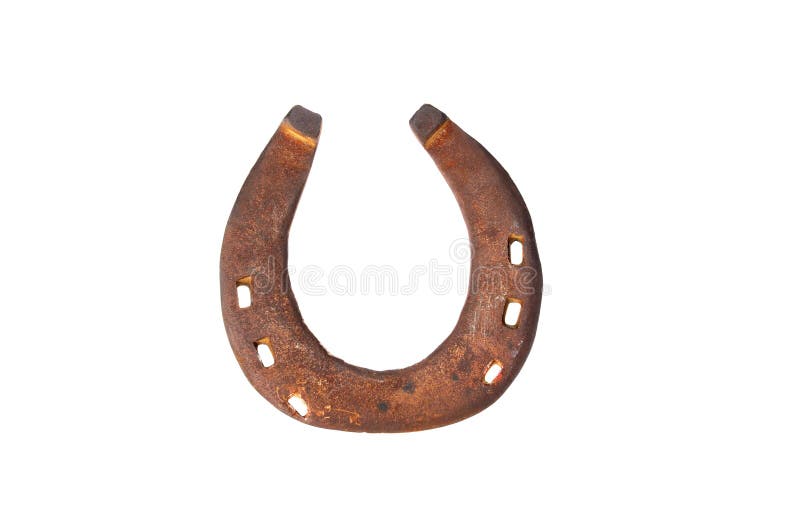 Rusty horseshoe. stock photo. Image of steel, closeup - 18213464