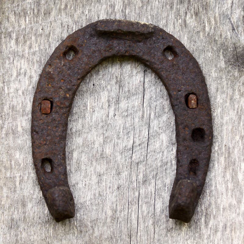 Rusty old horseshoe stock photo. Image of nail, good, detail - 3800668