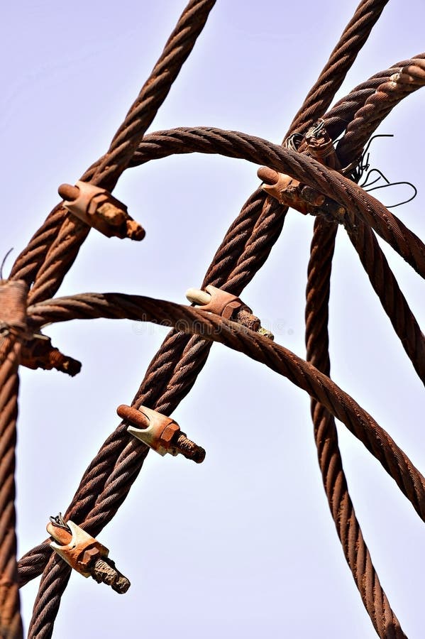 Rusty industrial cable stock image. Image of metallic - 79482615