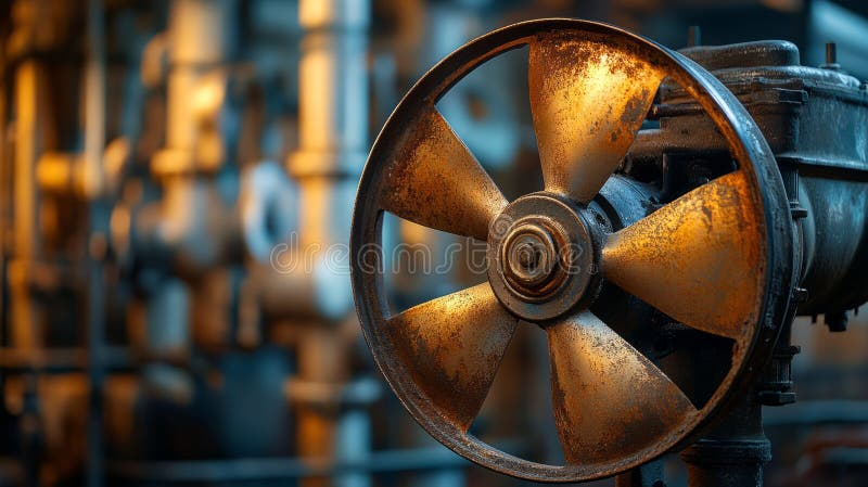 Rusty Industrial Fan Factory Setting Stock Photos - Free & Royalty-Free ...
