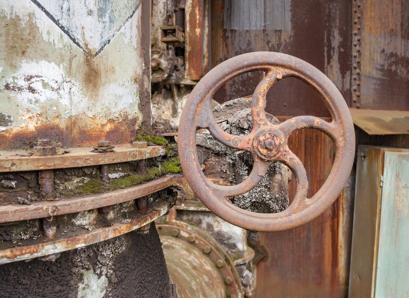 Rusty industrial scenery stock image. Image of appliance - 100583453