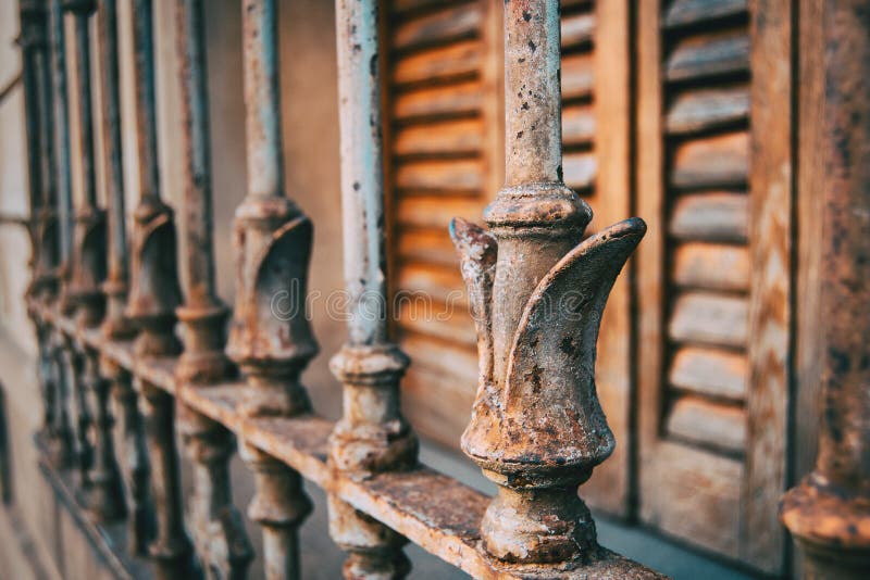 Rusty iron bars stock image. Image of architecture, metallic - 119076413