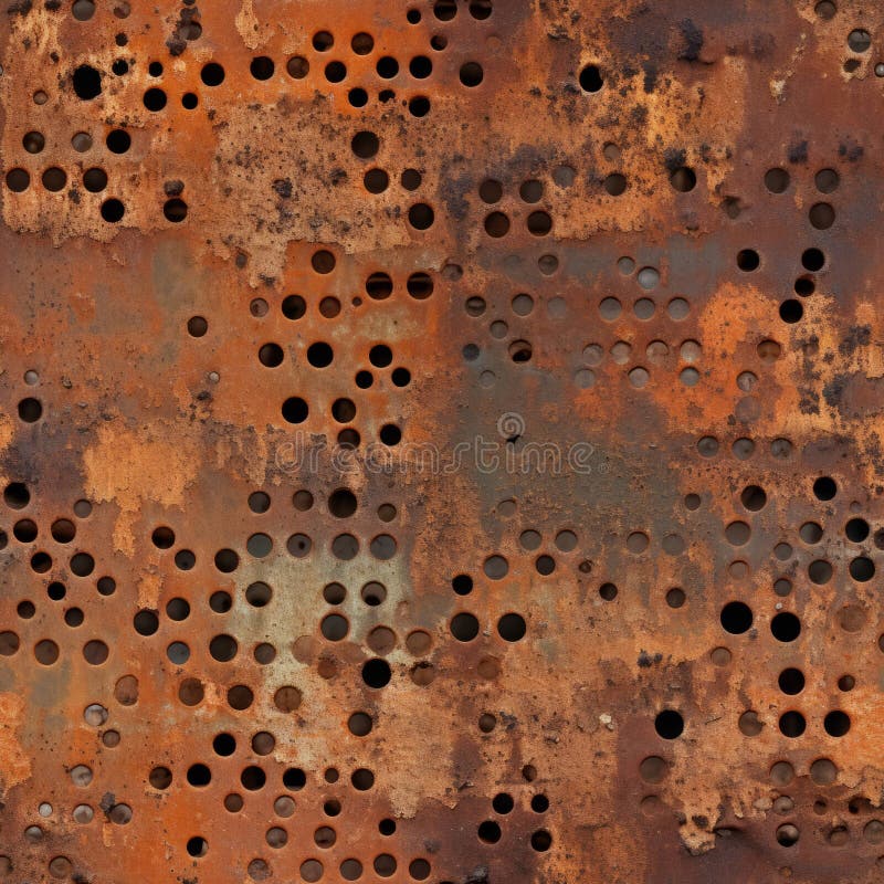 Rusty Iron Creative Abstract Photorealistic Texture. Stock Illustration ...