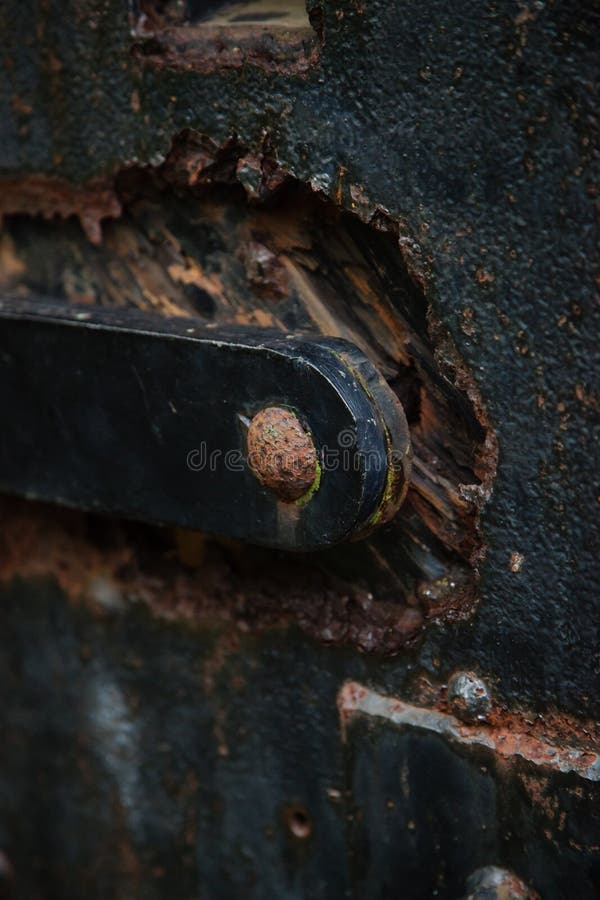 Rusty Iron Door stock photo. Image of concrete, historic - 64991950