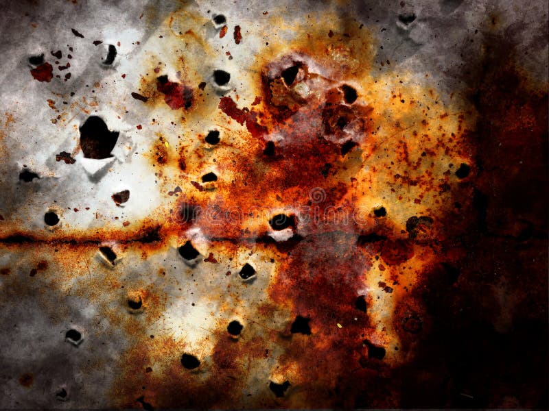 Rusty Iron. Fatal Oxidation of Metals. Rust Closeup. the Metal is ...