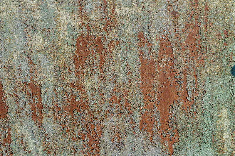 Rusty Iron Green Paint Texture Stock Photo - Image of detail, metallic ...