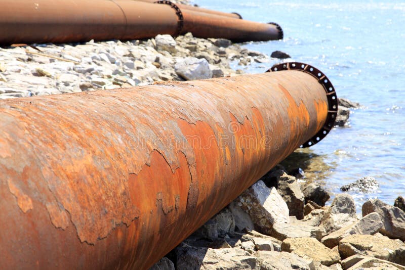 The rusty iron pipe stock image. Image of piping, rusty - 172465339