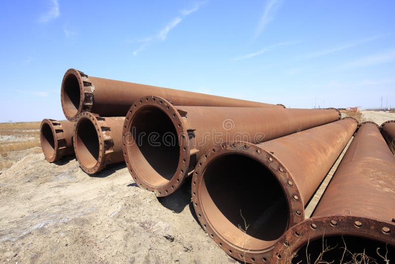 The rusty iron pipe stock image. Image of conduit, closeup - 172465723