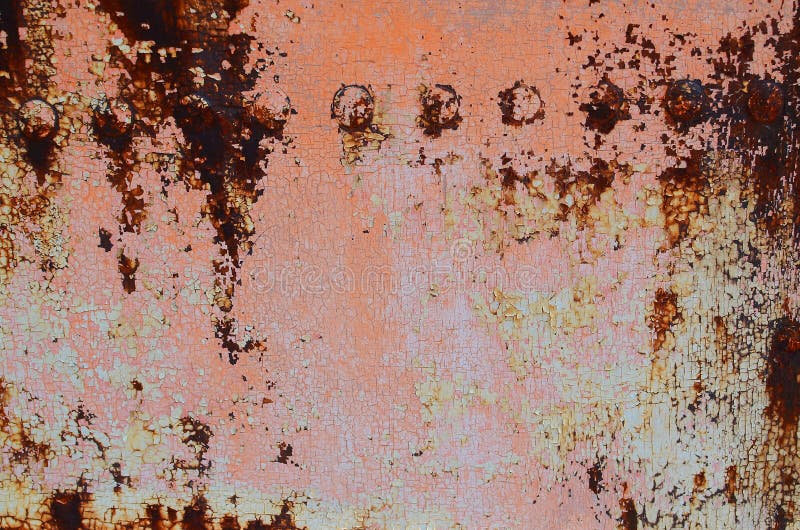 Rusty Iron Plate with Rivets Stock Image - Image of grey, metallic ...