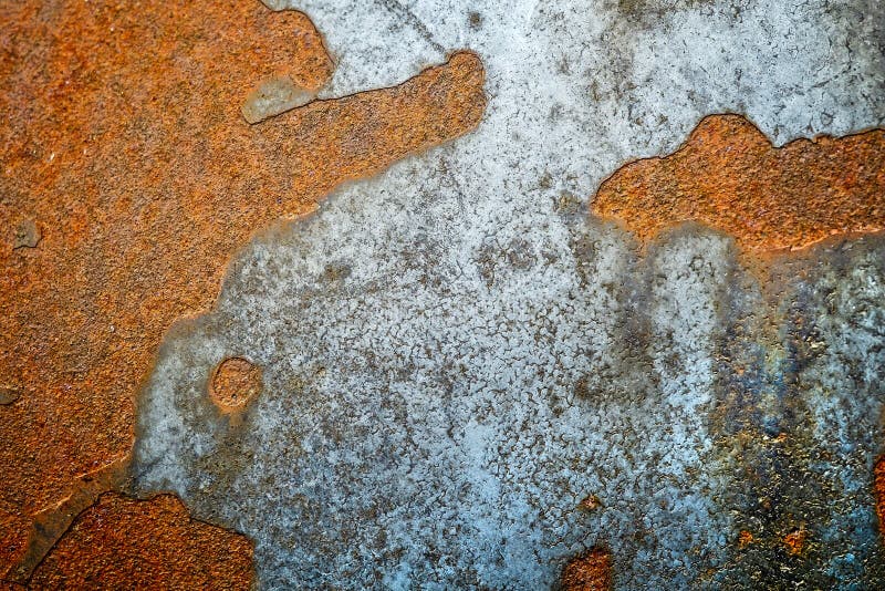 Rust Texture on Sheet Metal Stock Photo - Image of zinc, background ...