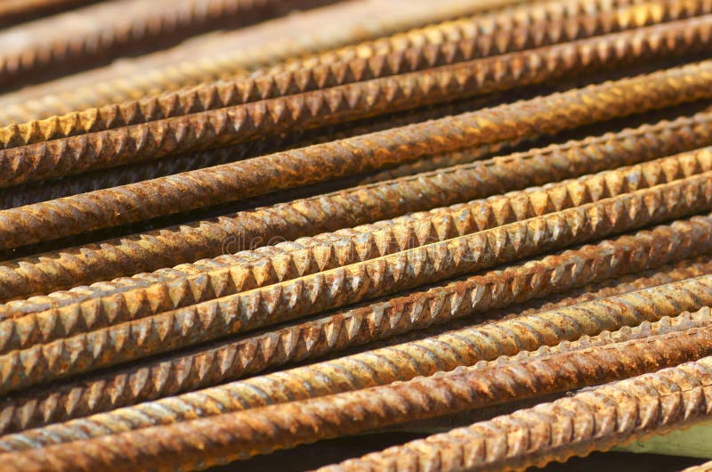 Rusty iron rods. Building stock photo. Image of dirty - 71655532