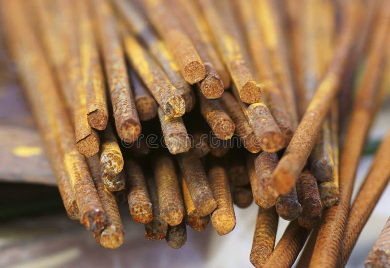 Rusty iron rods. Building stock photo. Image of industrial - 71656668