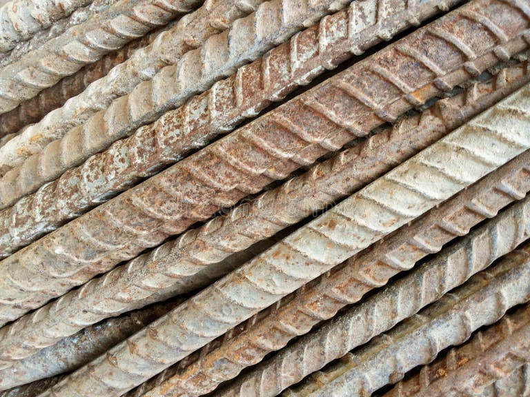 Rusty iron rods stock image. Image of pile, metal, lines - 66278585