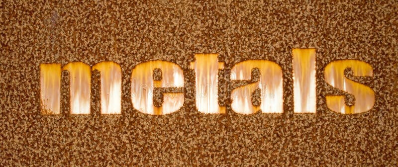 Rusty Iron Sign stock photo. Image of iron, corode, rusty - 14403078