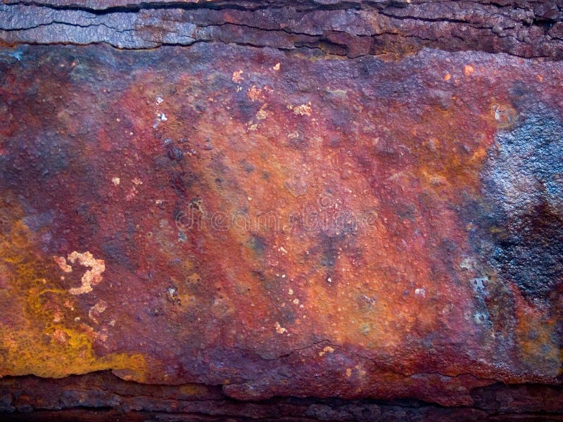 Rusty Iron Chains Broken With Spark Light And Dark Wall Stock Image ...