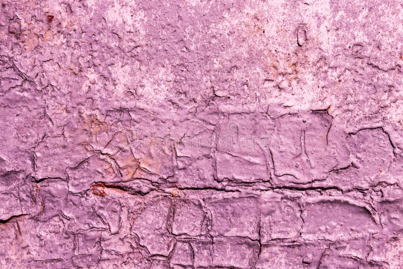 Abstract Background of Old Damaged Purple Paint on the Wall. Stock ...