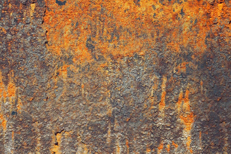 Rusty Iron. the Texture of the Old Rusty Metal Sheet. Closeup Stock ...