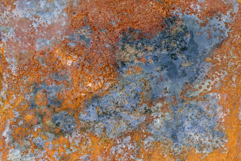 Rusty Iron. the Texture of the Old Rusty Metal Sheet. Closeup Stock ...