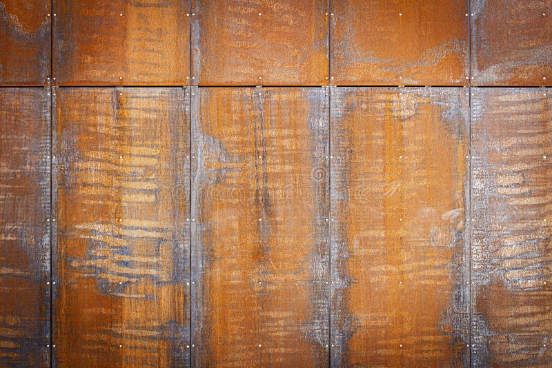 Rusty Iron Wall Texture Background Stock Image - Image of corrugated ...