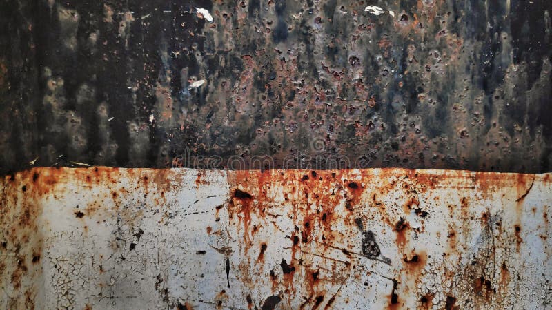 The Rusty Iron Wall As a Theme Background Stock Image - Image of floor ...